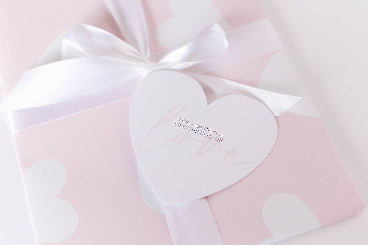 Wrapping Paper | Pink Hearts – Paperscript