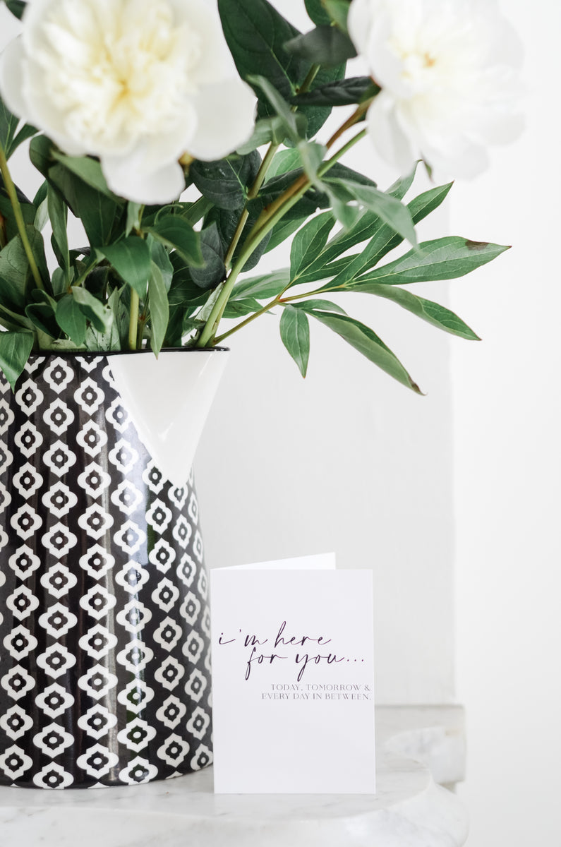 Here For You Card – Paperscript