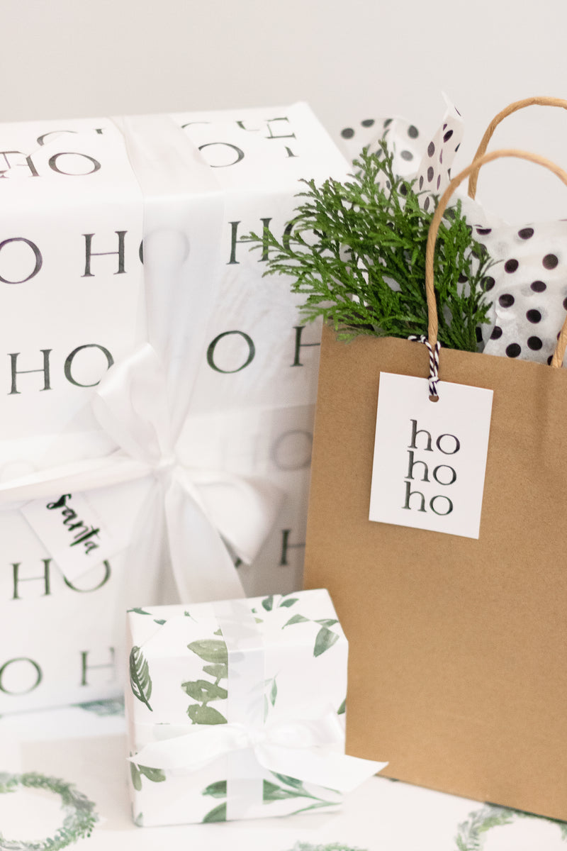 Winter Greenery - Gift Tag Set – Paperscript