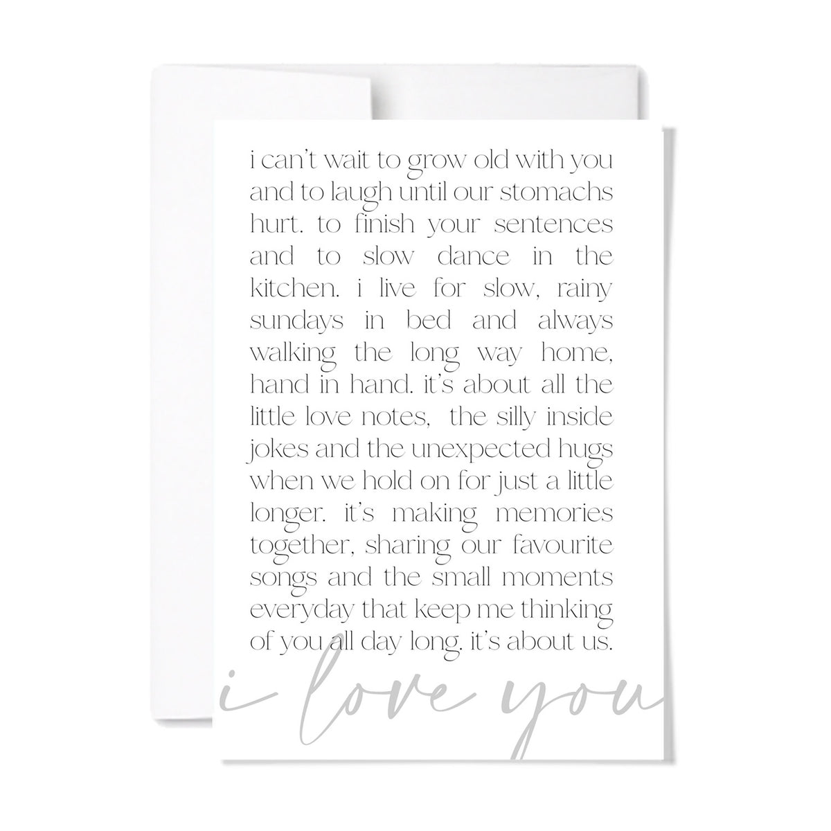 It's About Us Card – Paperscript